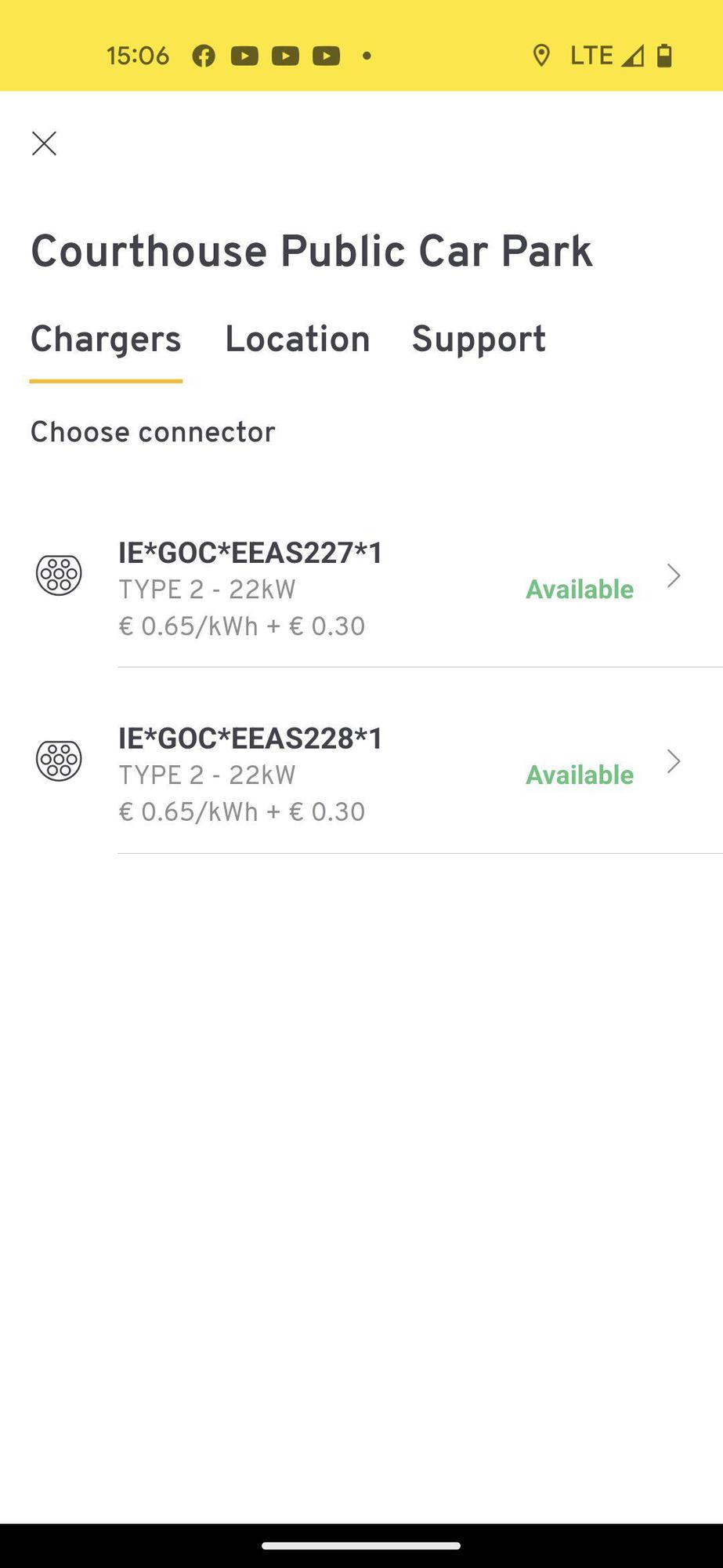 Courthouse Public Car Park | Limerick, LK | EV Station