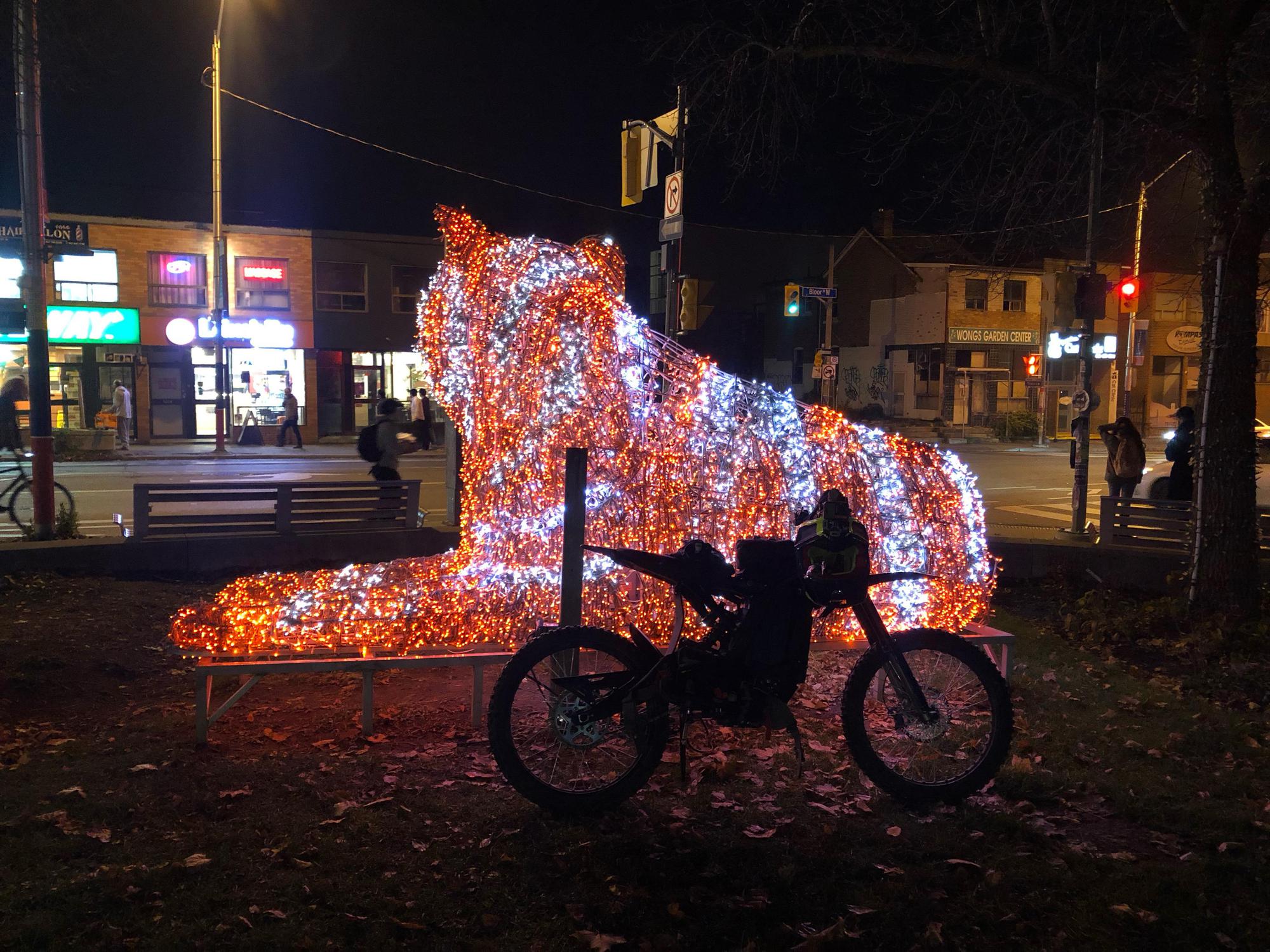 Tiger Lighting Statue | Toronto, ON | EV Station