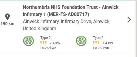 Alnwick Infirmary - Northumbria NHS | Alnwick, England | EV Station