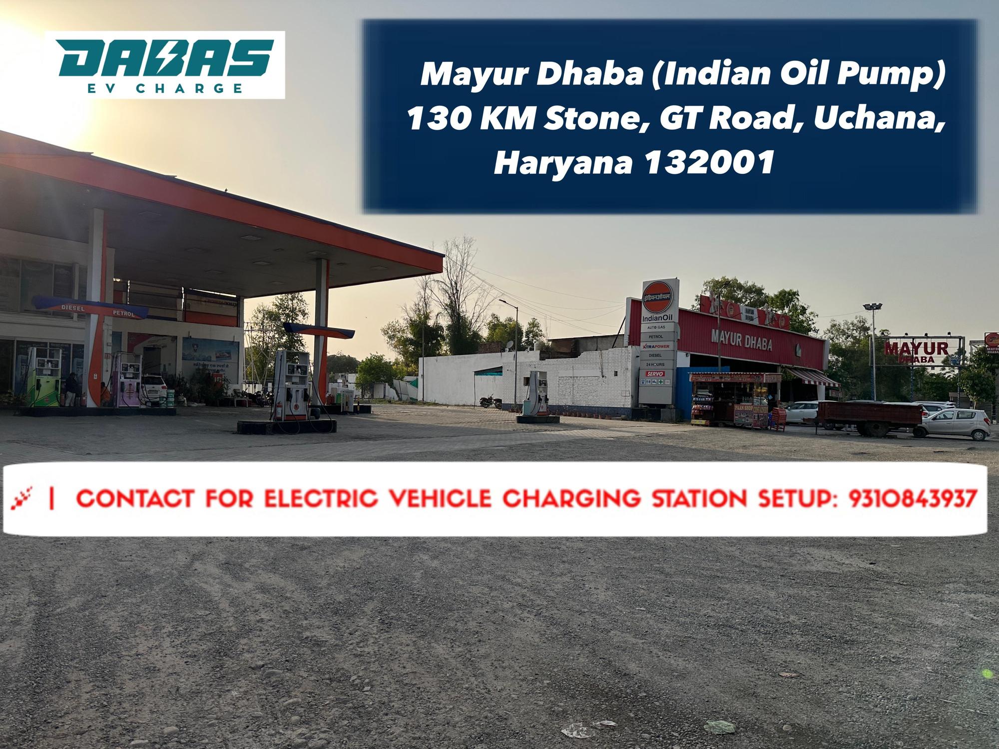 Mayur Dhaba (Indian Oil Pump) Karnal | Baldhi Part, HR | EV Station
