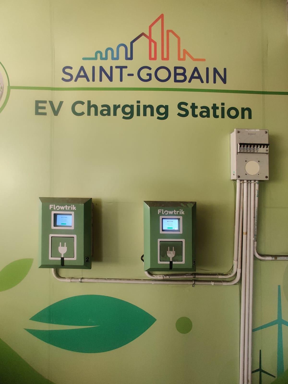 Flowtrik Charger - SaintGobin India | Chennai, TN | EV Station