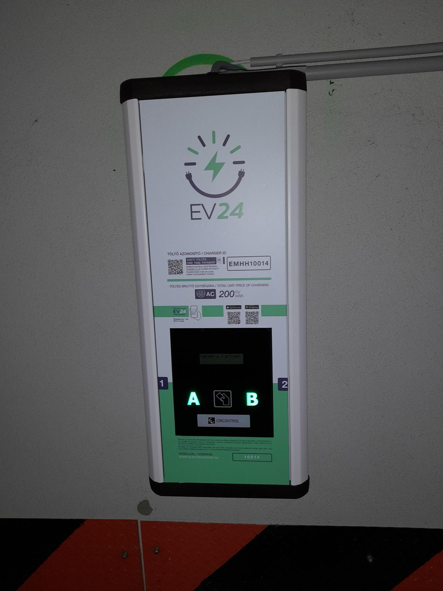 EV24 - 4x22kW AC -SioPláza | SióPláza Főtér 6 Mélygarázs | EV Station
