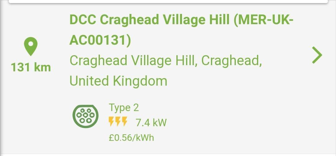 Craghead Village Hall | Craghead, England | EV Station