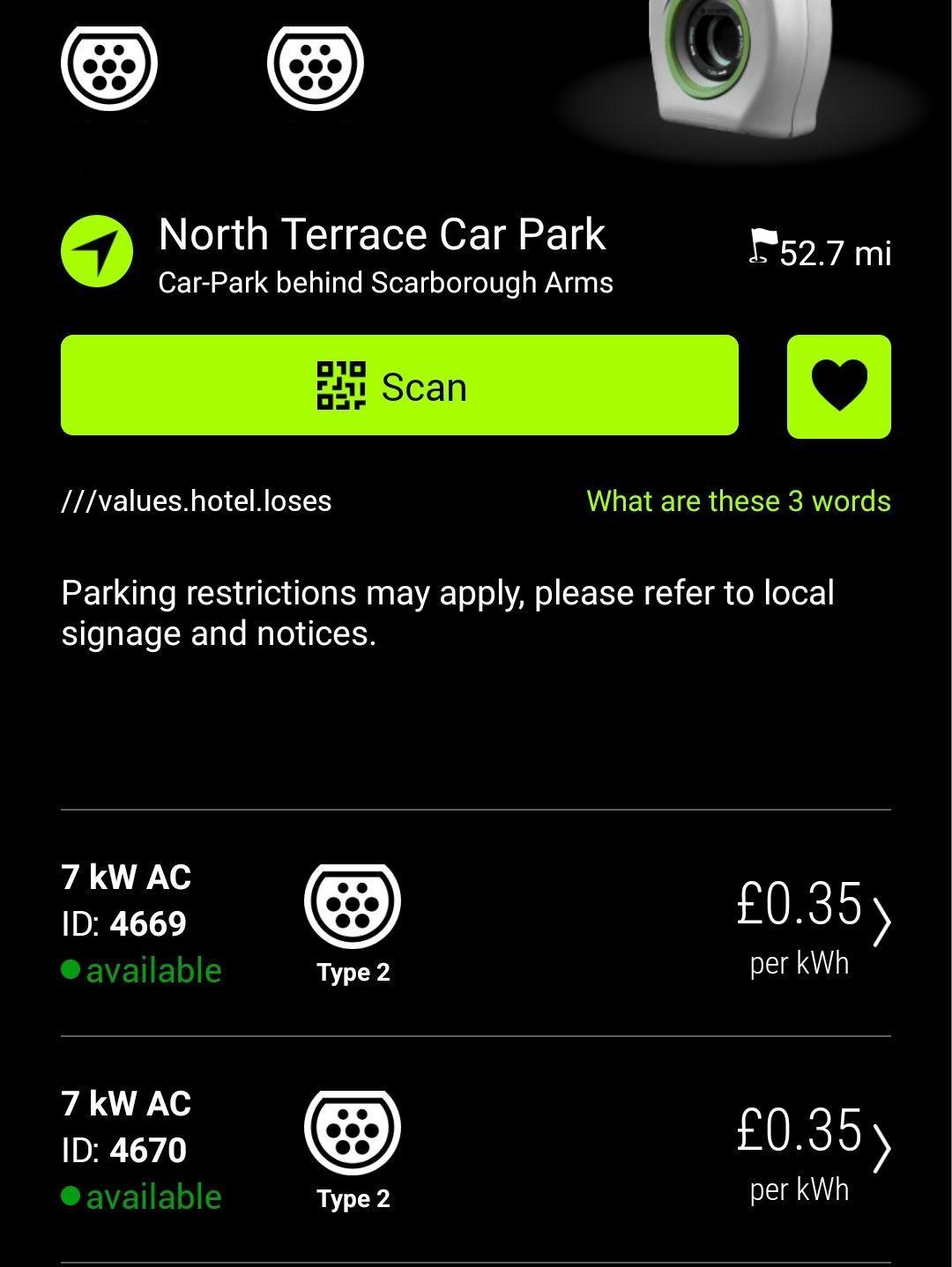 North Terrace Car Park | North Terrace , Scarborough ,YO11 1TQ, UK | EV ...