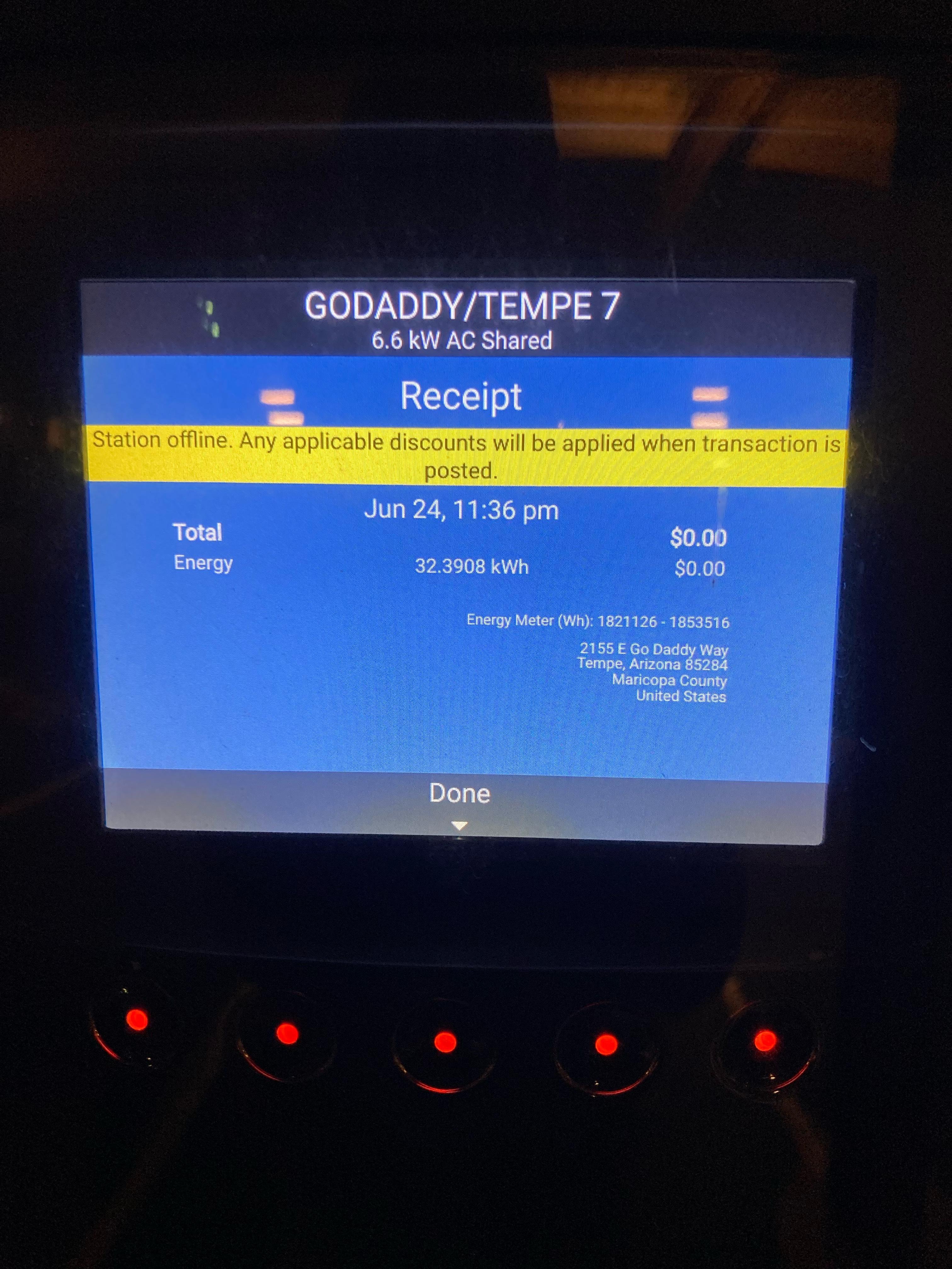 GoDaddy Global Technology Center | Tempe, AZ | EV Station