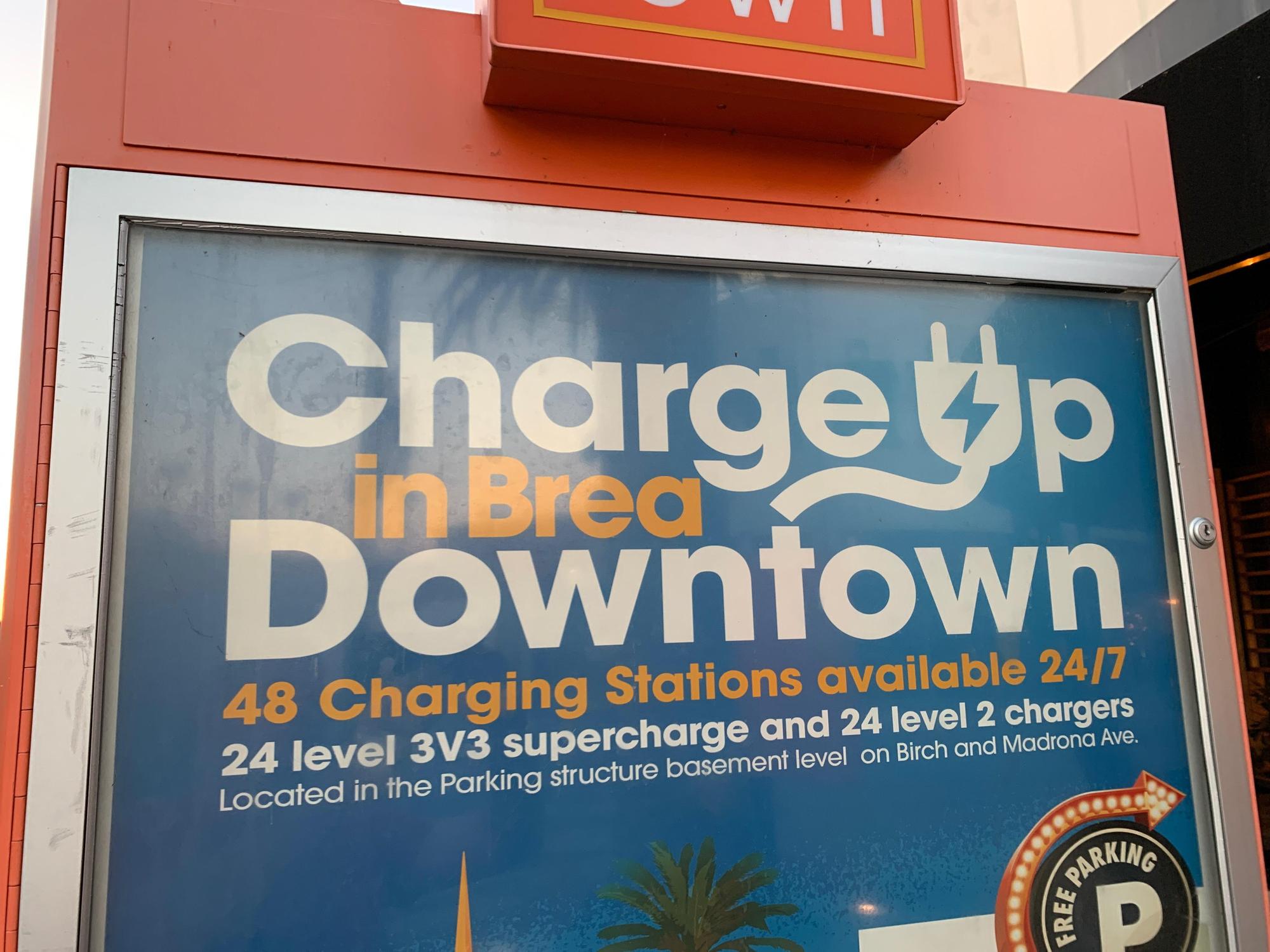 Brea Downtown Parking Structure (1) | Brea, CA | EV Station