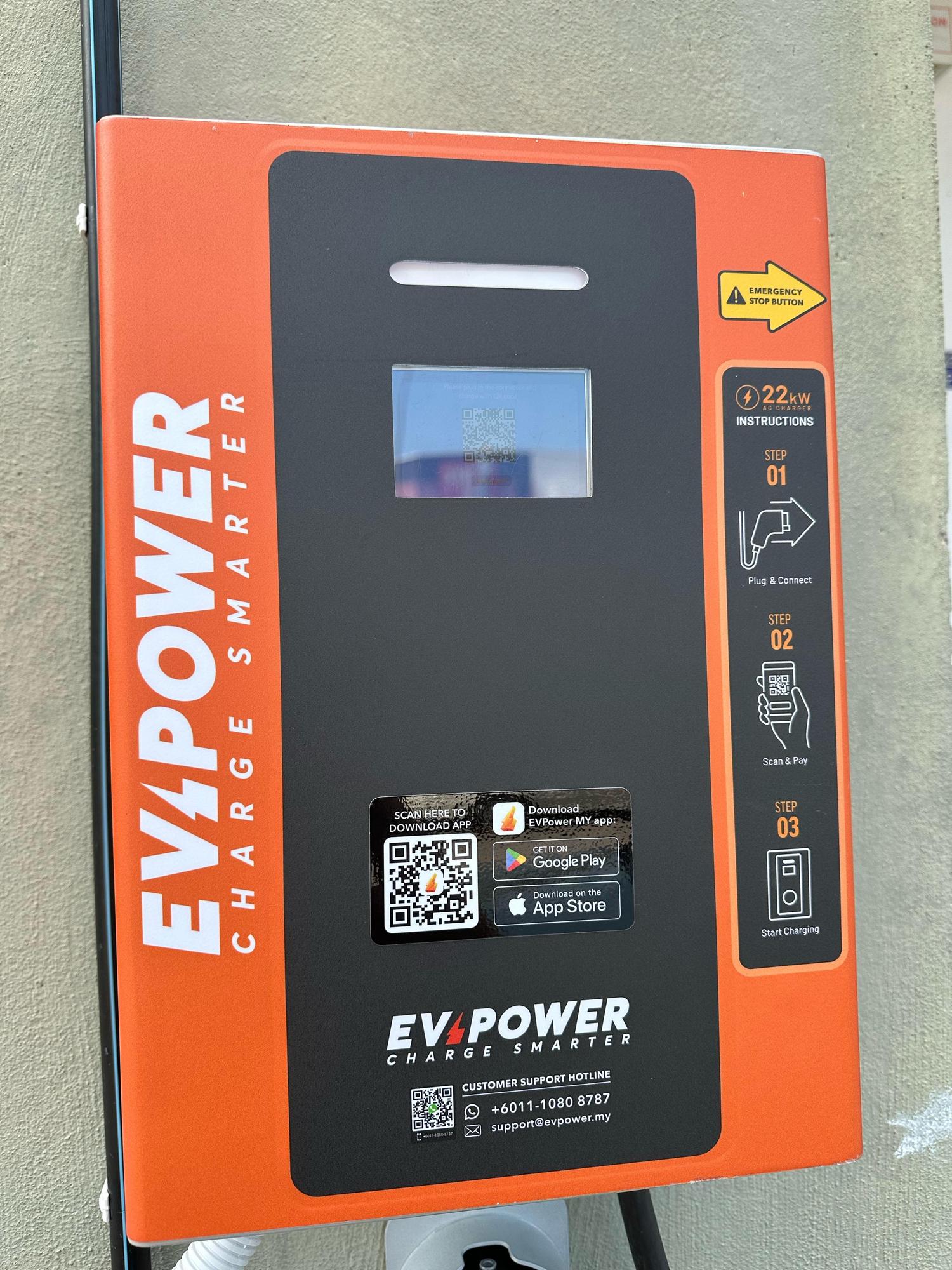 EVPower - Project 703 Cafe (22kW AC) | Melaka, Melaka | EV Station