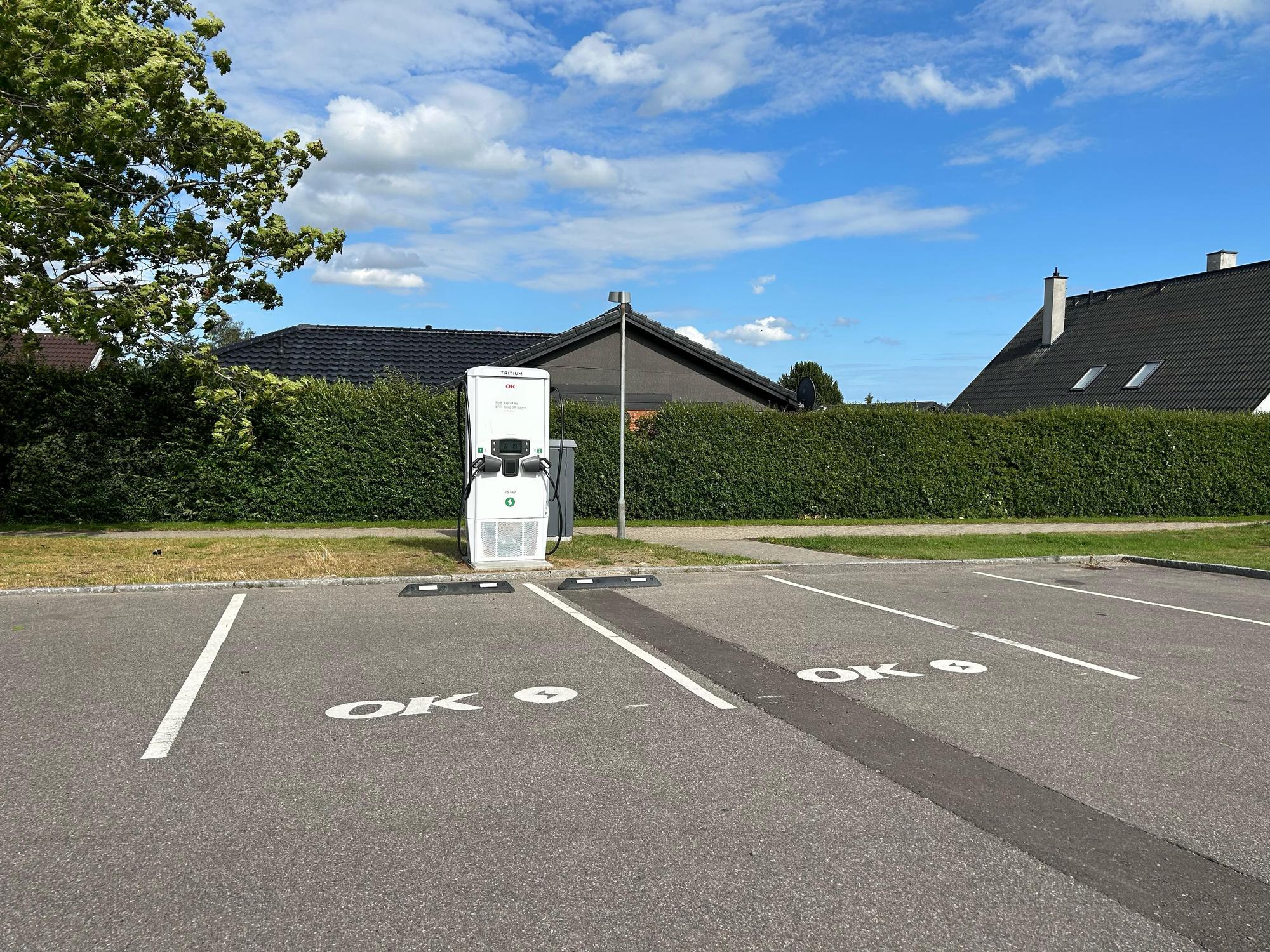 OK SuperBrugsen Dalby | Lindhardsvej 1, 4690 Haslev, Denmark | EV Station