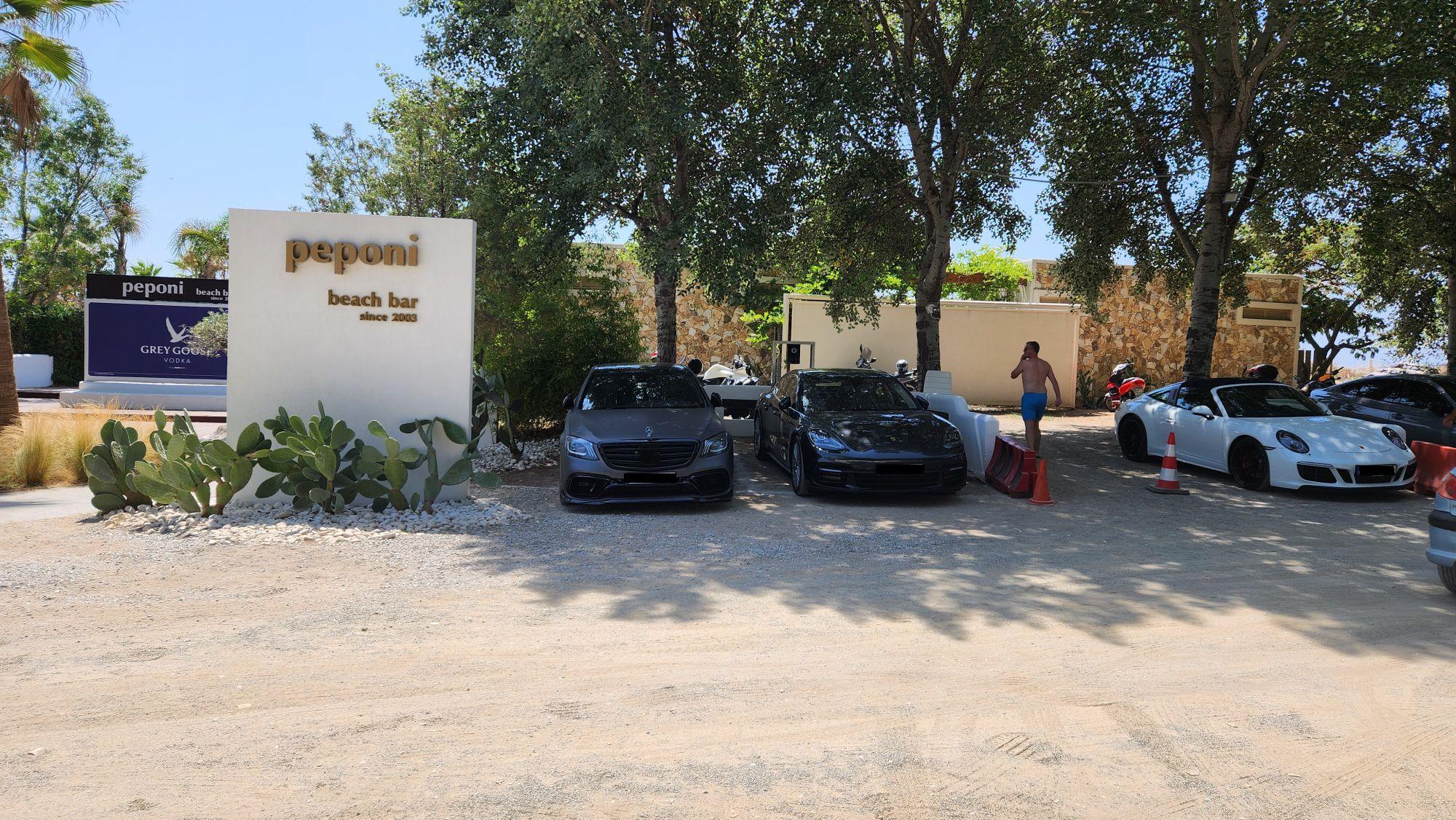 Peponi Beach Bar | Οdos xoris onomasia, Αμμόλοφοι Ν.Περάμου 640 07, Greece | EV Station