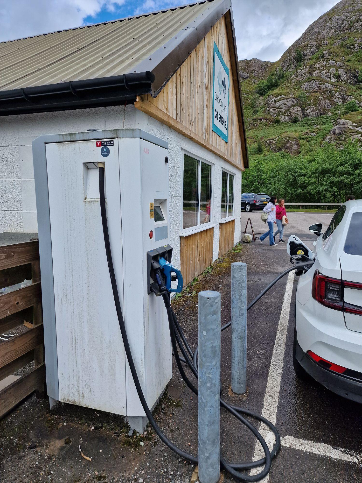 Chocolates of Glenshiel Services | Shiel Lodge, Scotland | EV Station