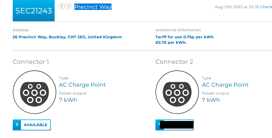 Precinct Way | 26 Precinct Way, Buckley, CH7 2EG ,UK | EV Station