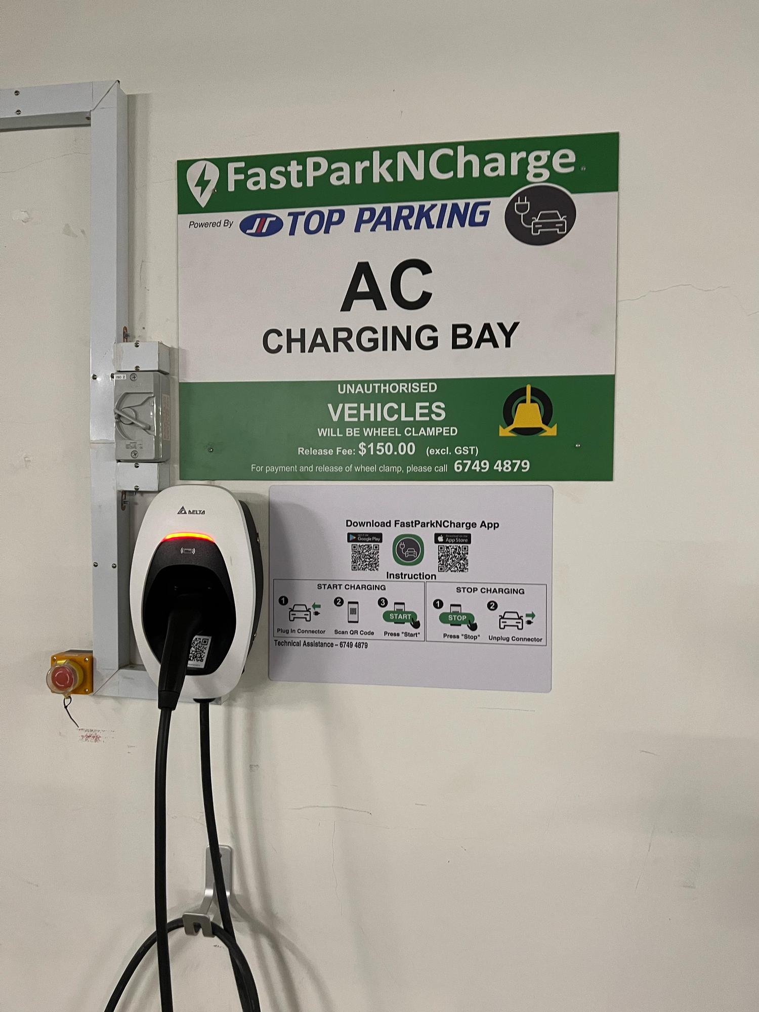 FastParkNCharge: KAP Mall | 9 King Albert Park, Singapore | EV Station