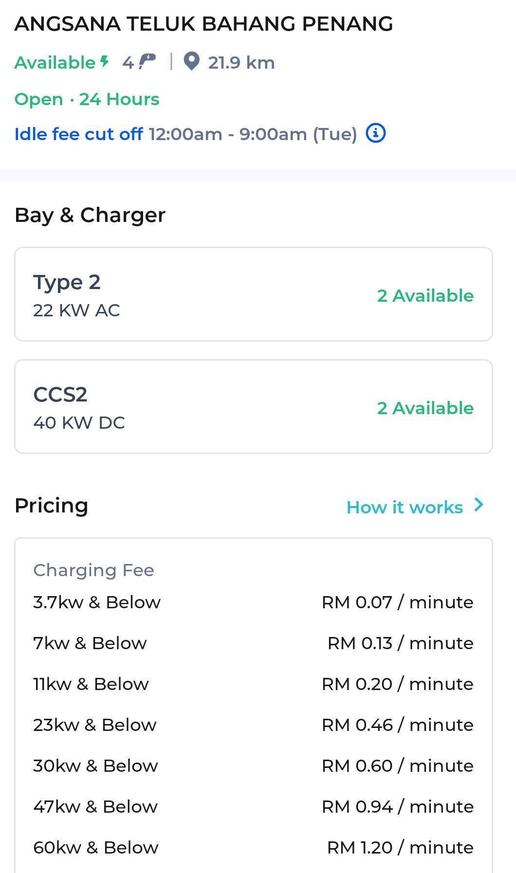 ChargeSini Station Angsana Teluk Bahang (22kW AC, 40kW DC) | Tanjung ...