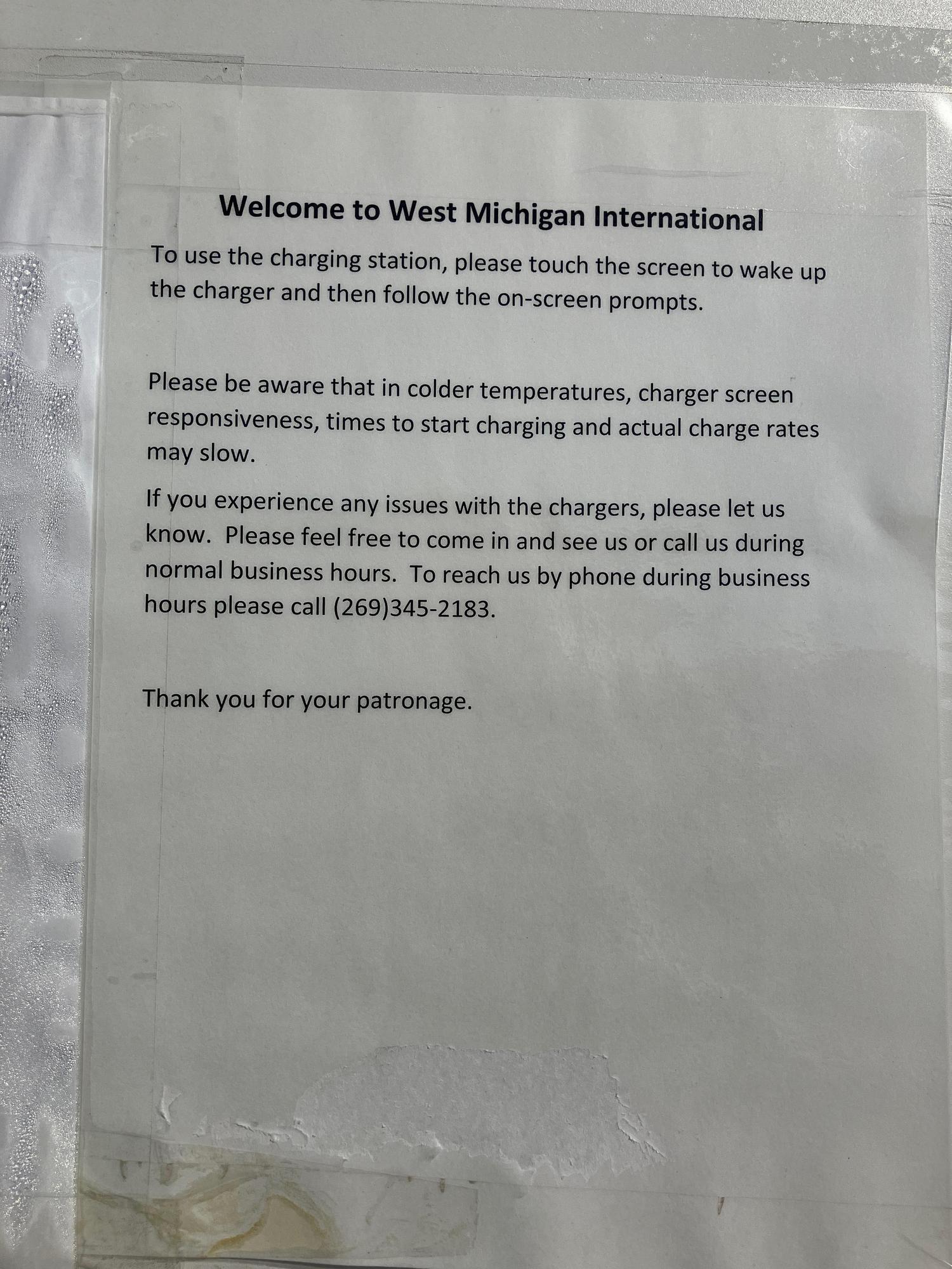 West Michigan International | Kalamazoo, MI | EV Station