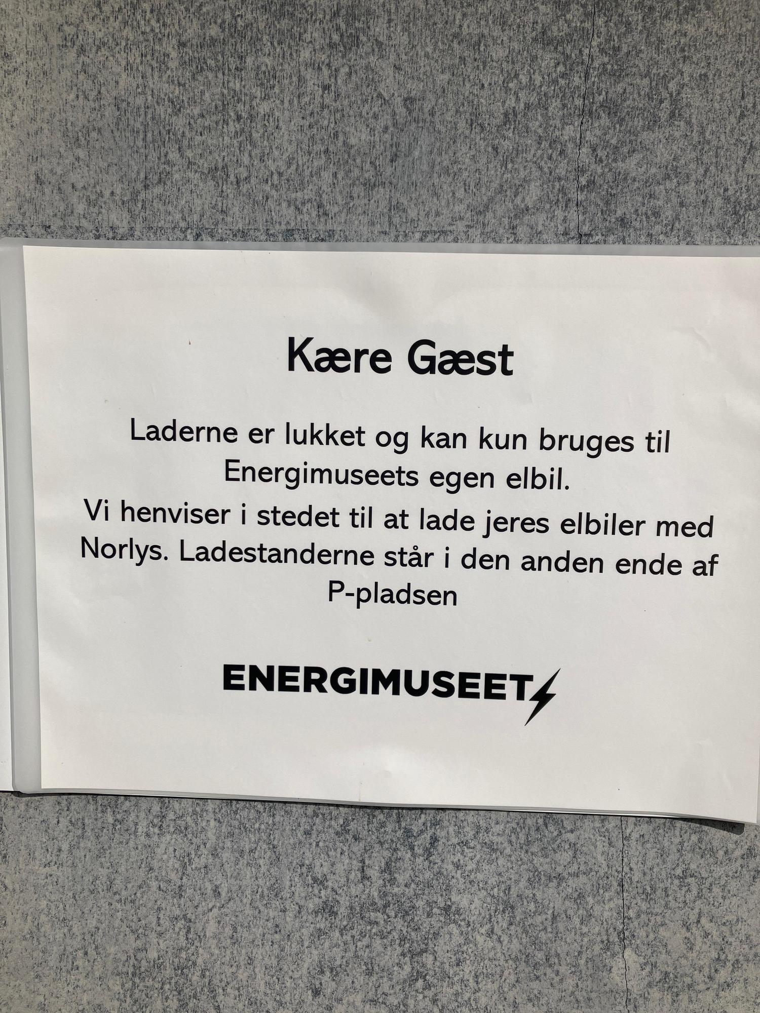 Energimuseet | Bjerringbrovej 44, 8850 Bjerringbro, Denmark | EV Station