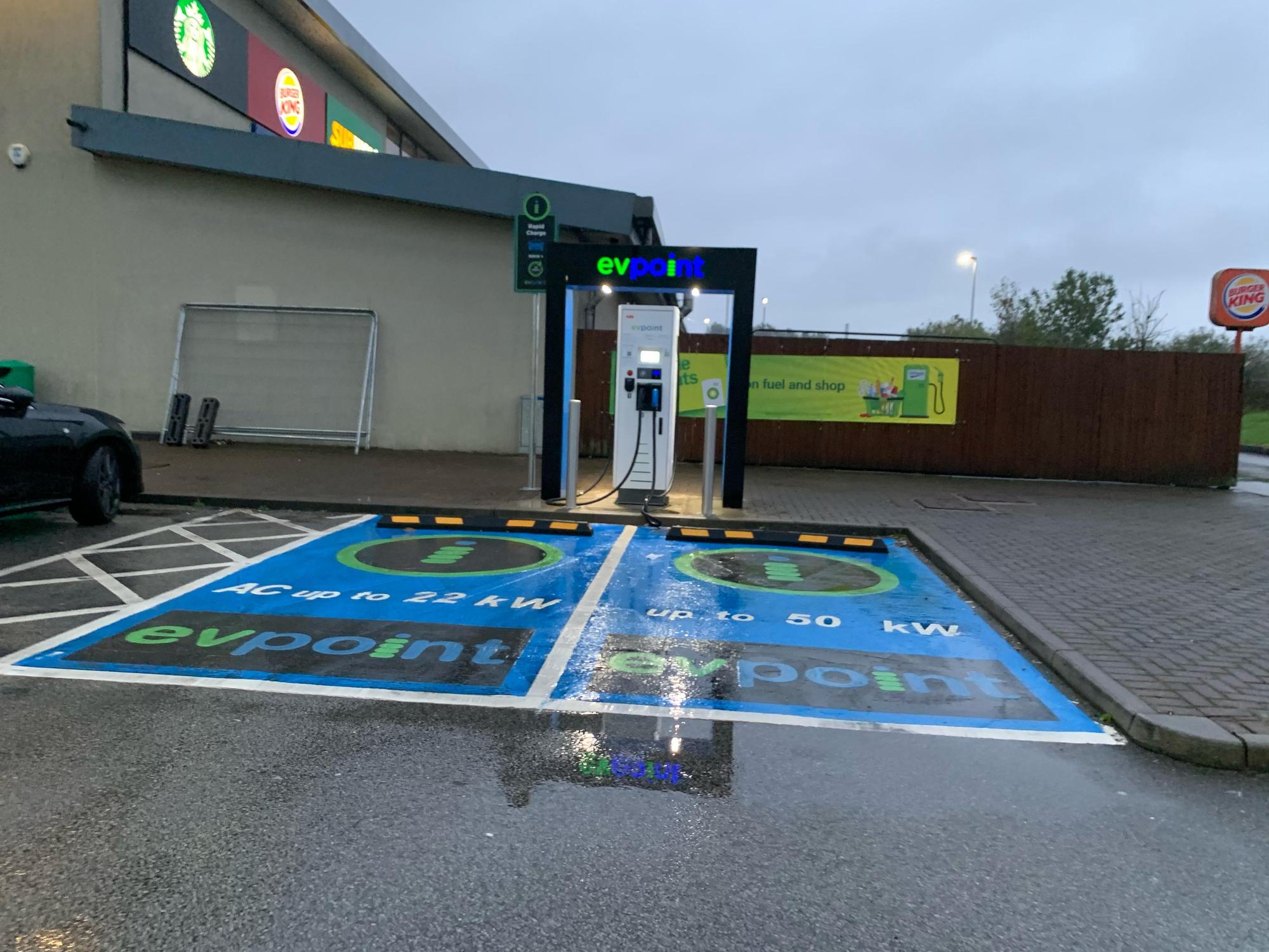 Rivington Services Northbound | M61, Bolton, BL6 5UZ, UK | EV Station