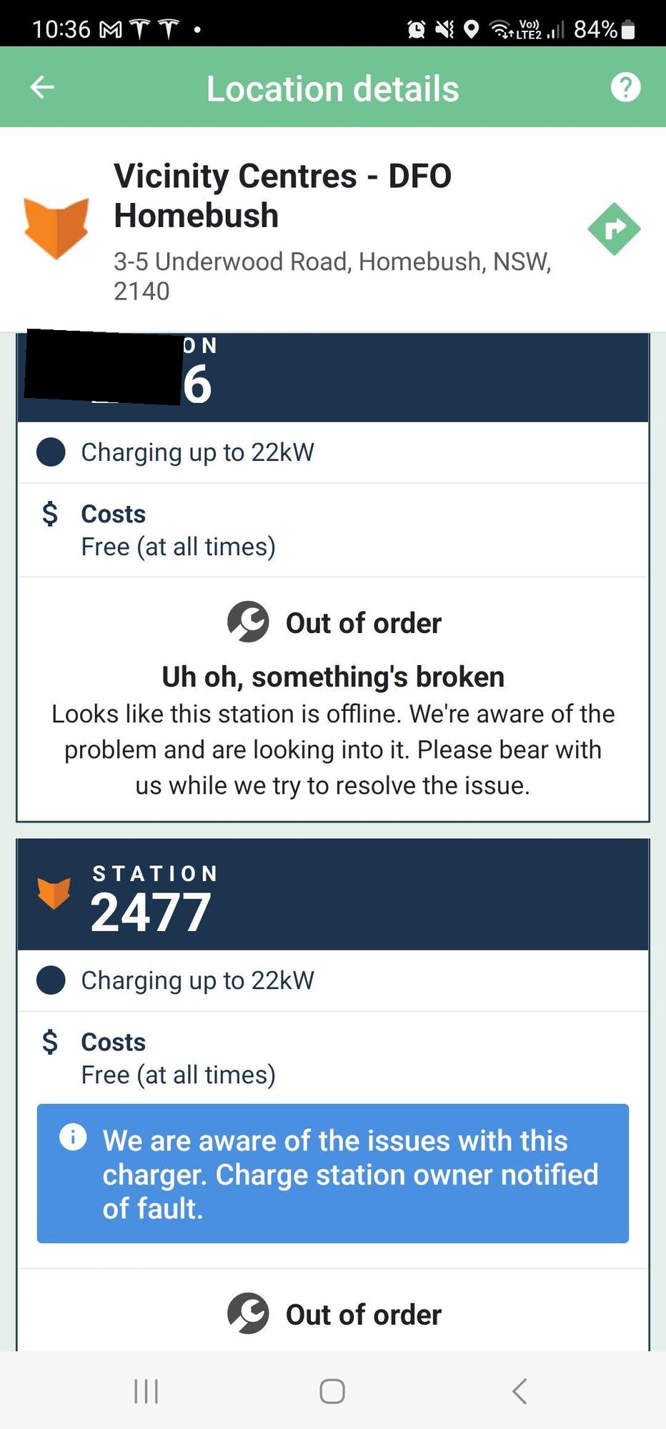 DFO Homebush (2) | Homebush, NSW | EV Station