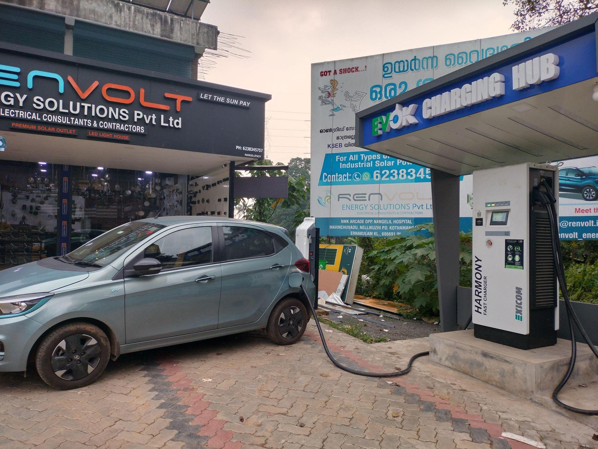 EVOK Charging Hub Renvolt - 60kW Dual CCS2 | Ernakulam, KL | EV Station