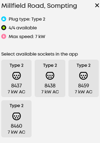 Millfield | Sompting, England | EV Station