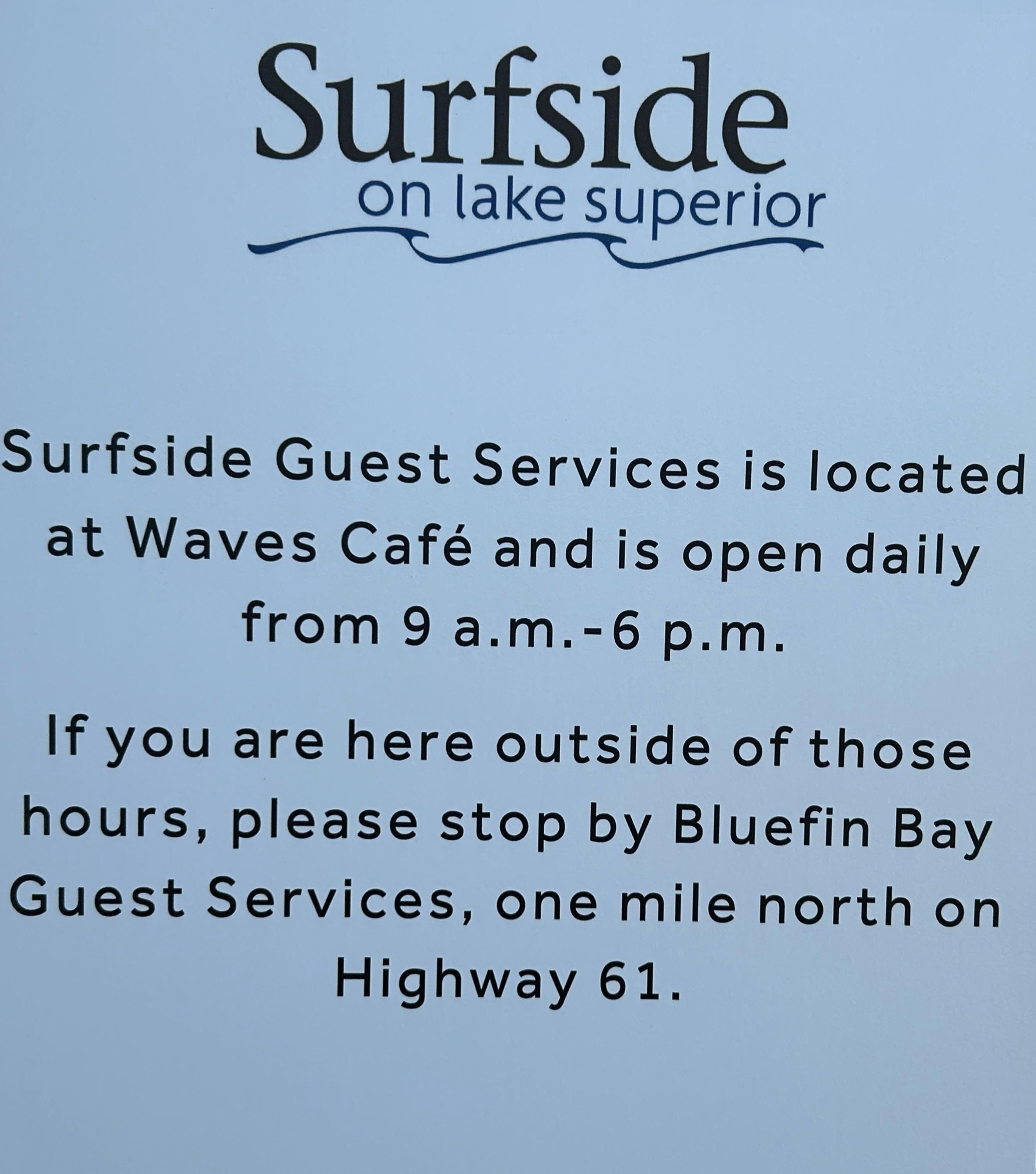 Surfside on Lake Superior - North Lot | Tofte, MN | EV Station