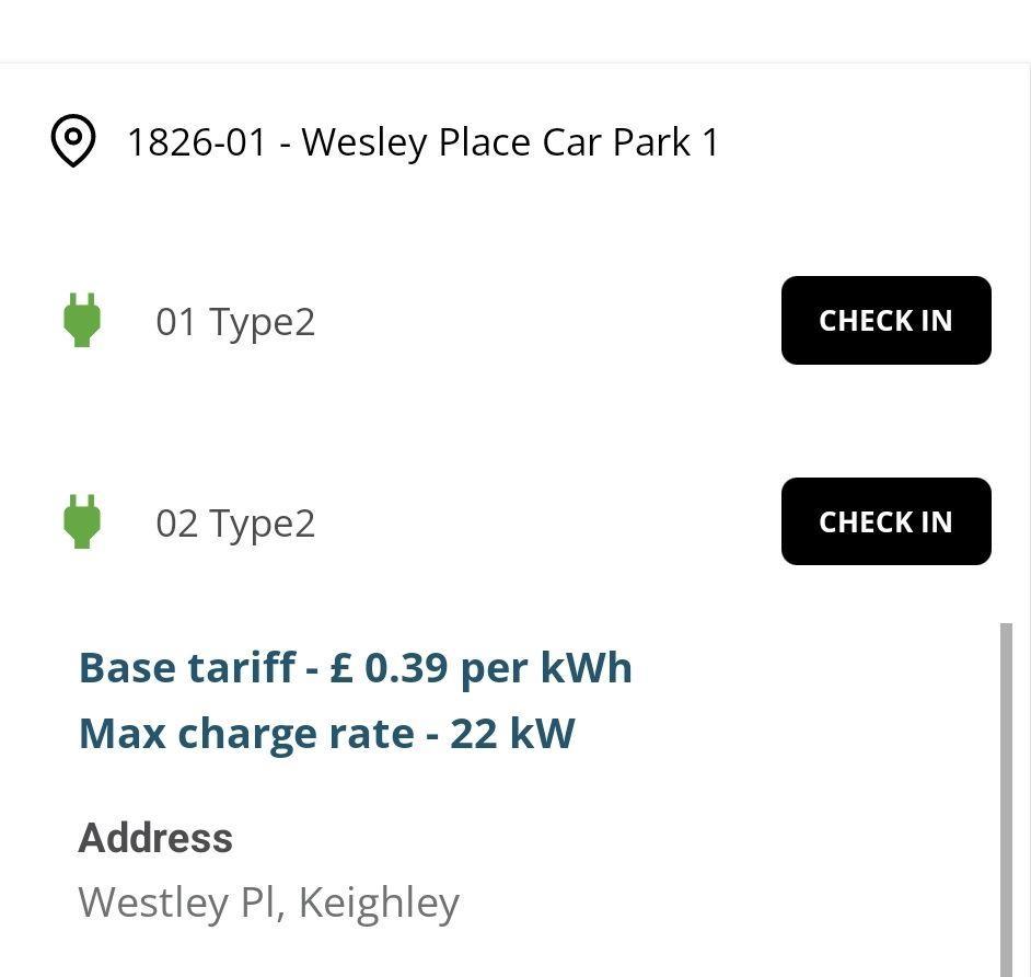 Wesley Place Car Park | Silsden, England | EV Station