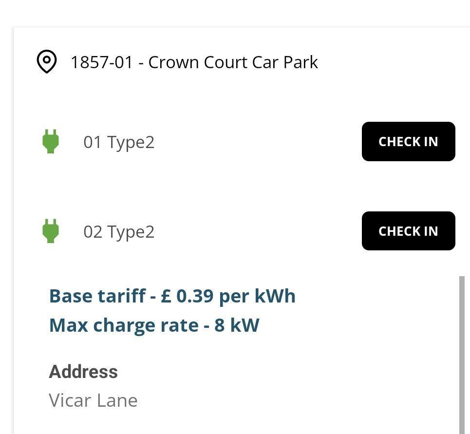 Crown Court Car Park | Vicar Lane , Bradford BD1 1JA, UK | EV Station