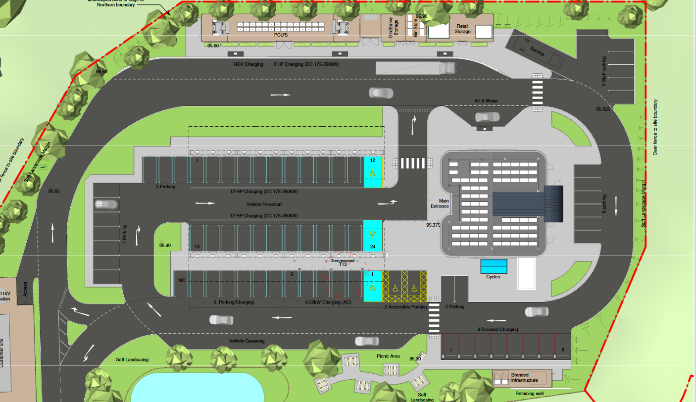 Gridserve Hub Stevenage | Knebworth, England | EV Station