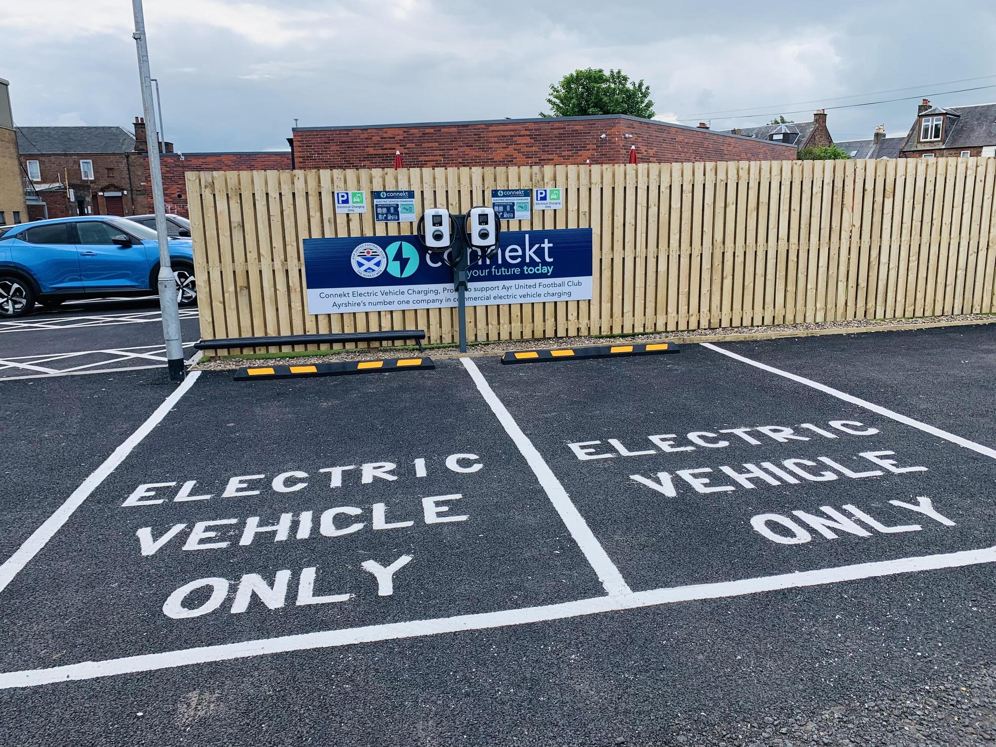 Connekt Charging Station | Ayr United Football And Athletic Club ...