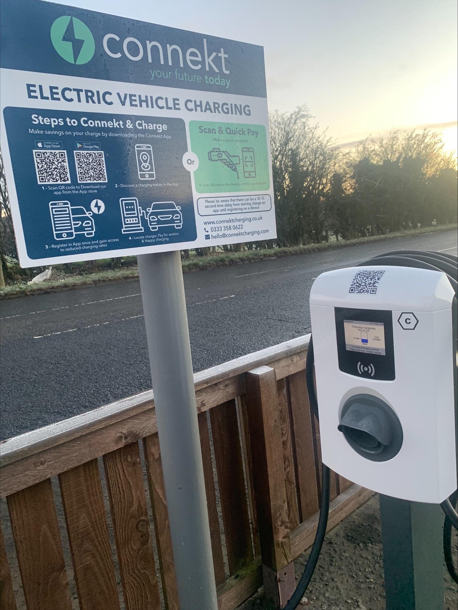 Connekt Charging Station | DeWaldens Garden Centre & Coffee Shop, Ayr ...
