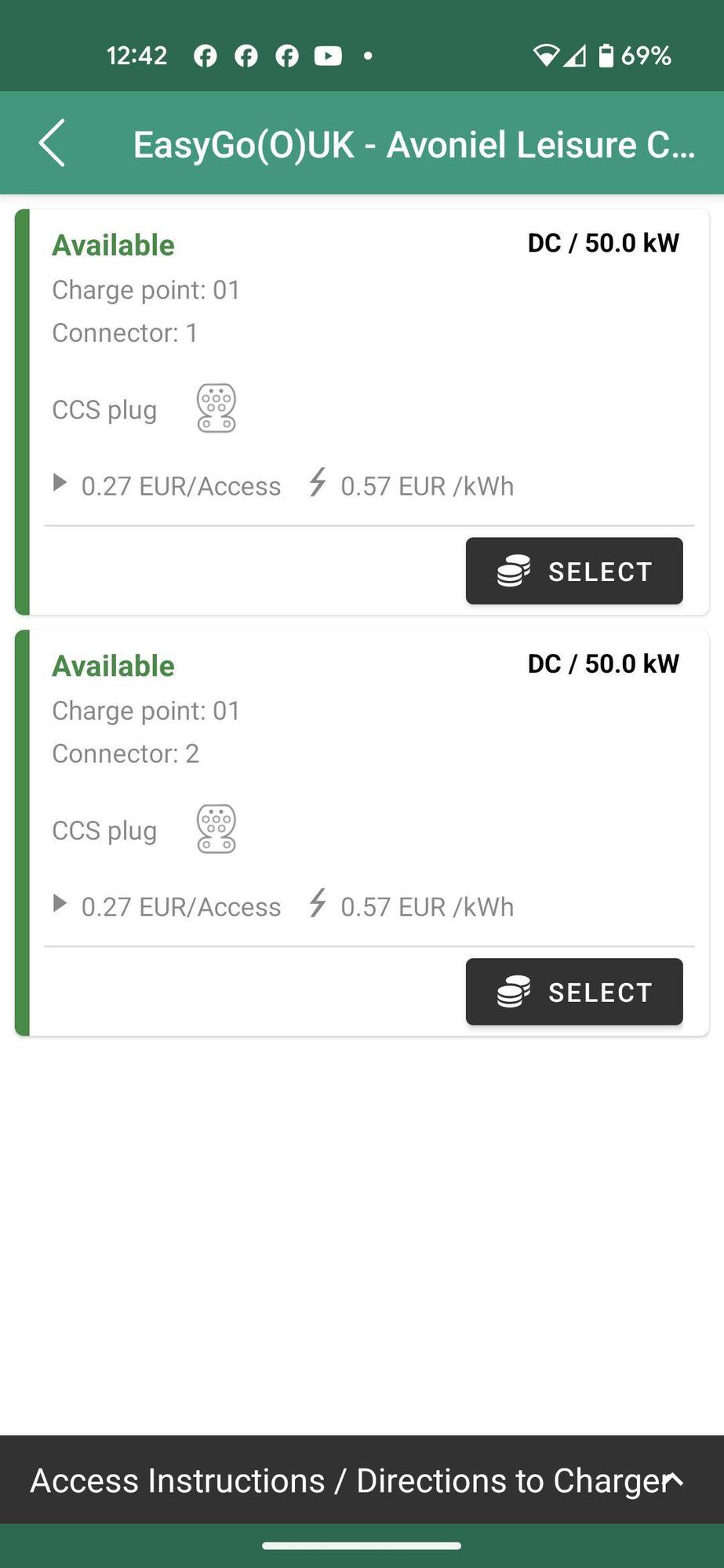 Avoniel Leisure Centre | Avoniel Rd., Belfast BT5 4SF, UK | EV Station