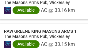 Masons Arms Pub | Wickersley, England | EV Station