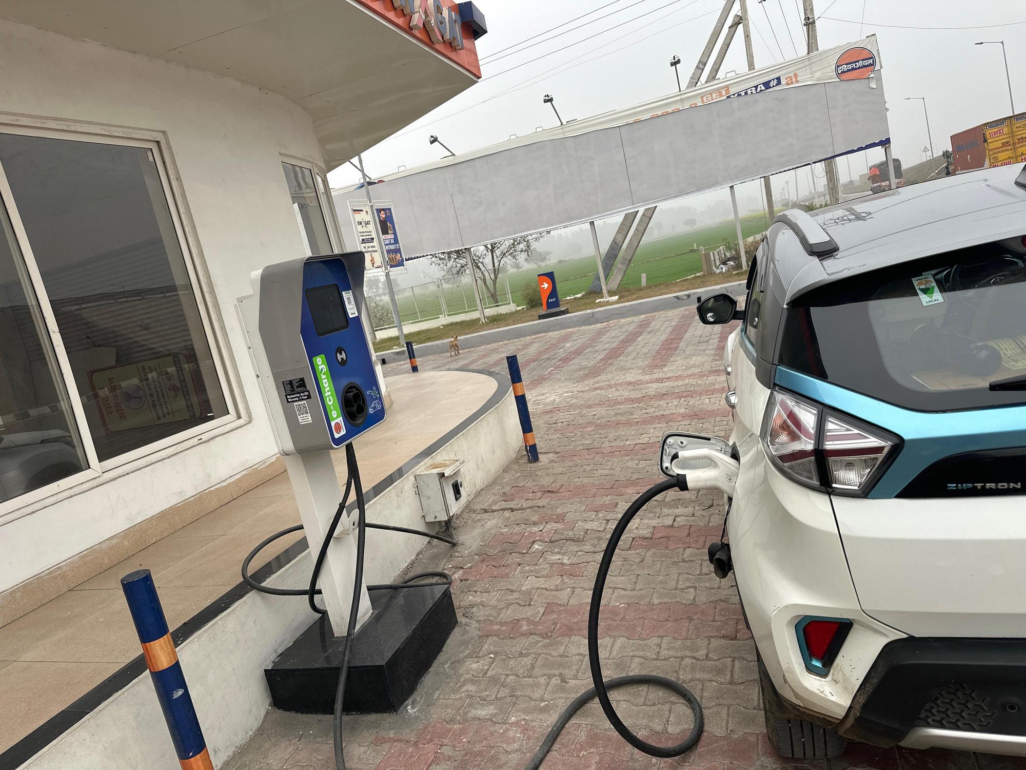 IOCL Echarge RHS 93km, 60Kwh | Nidana, HR | EV Station