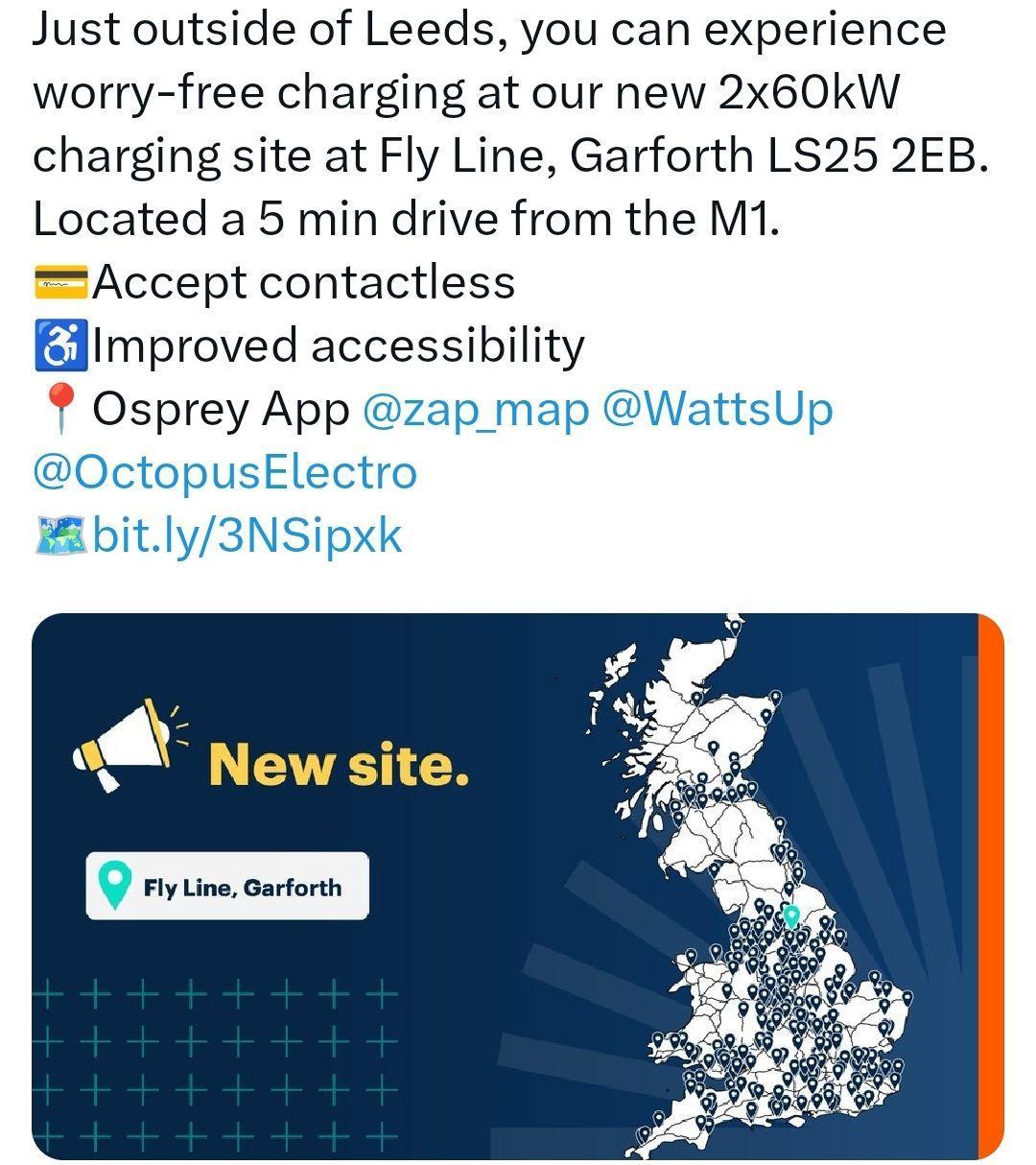 Fly Line Garforth | Garforth, England | EV Station