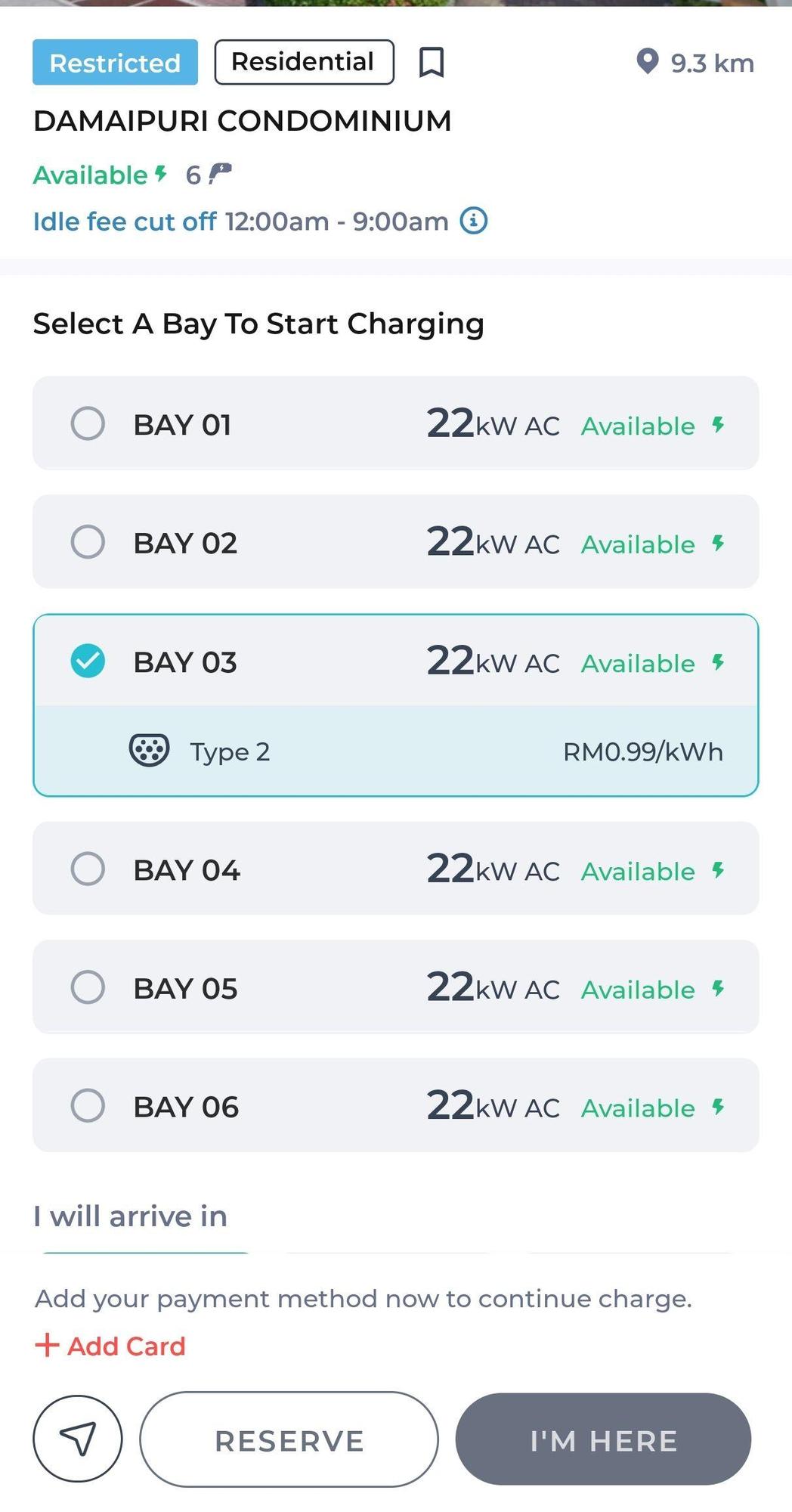 ChargeSini | Damaipuri Condominium (22kW AC) | Ipoh, Perak | EV Station