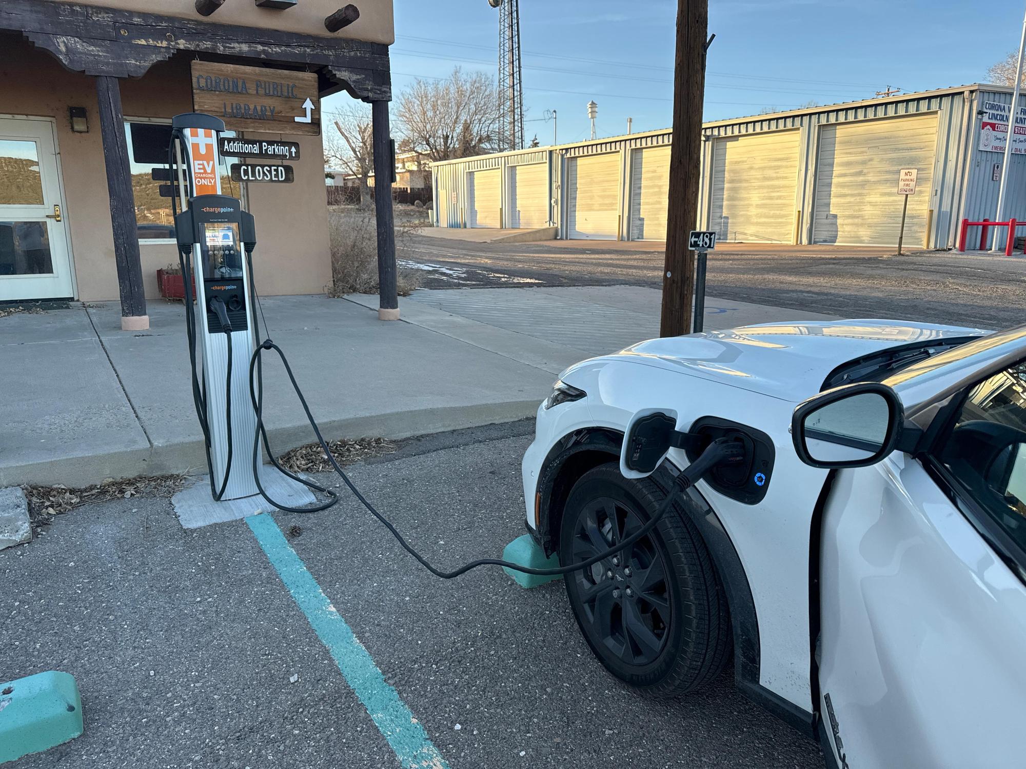 Corona Public Library | Corona, NM | EV Station