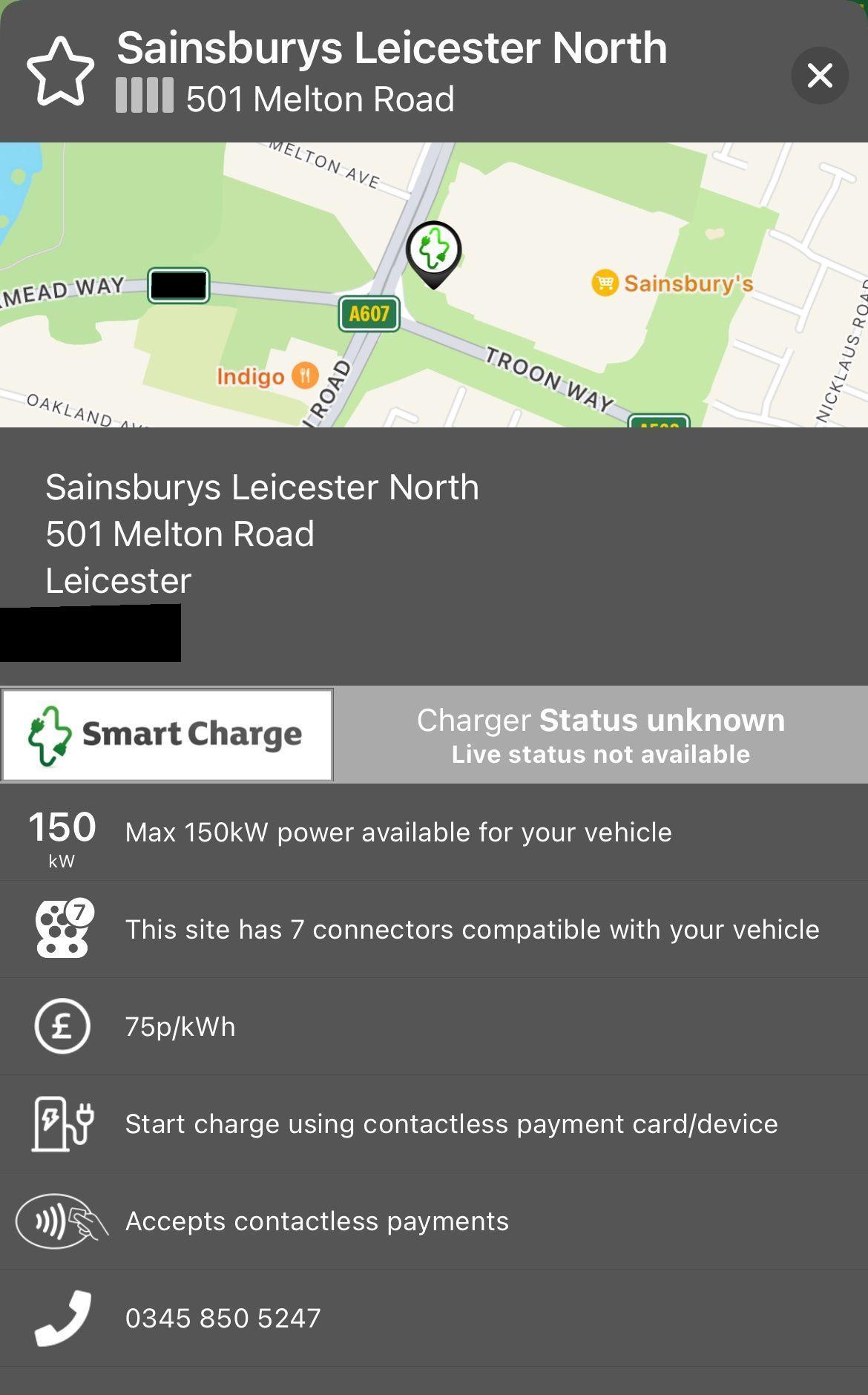 Sainsbury's Leicester North | 501 Melton Rd, Leicester LE4 7SJ, UK | EV ...