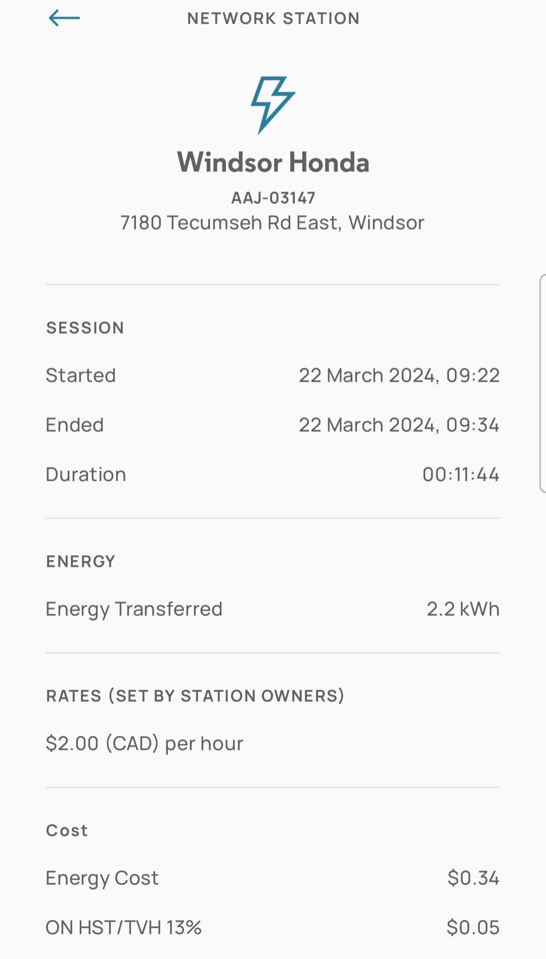 Windsor Honda | Windsor, ON | EV Station