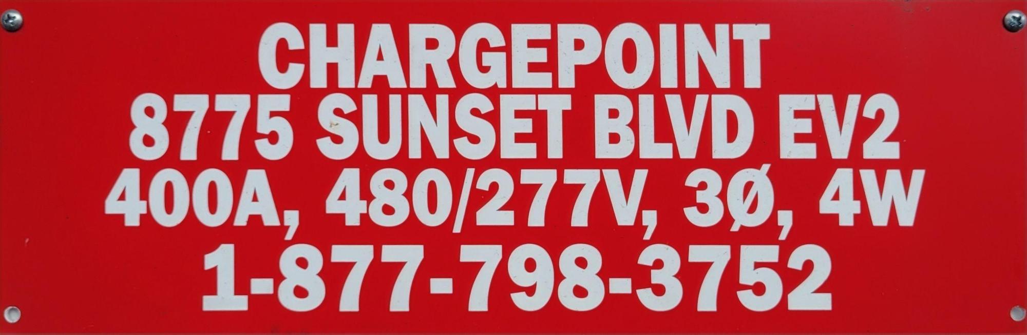 Sunset Spectacular (WeHo) | West Hollywood, CA | EV Station