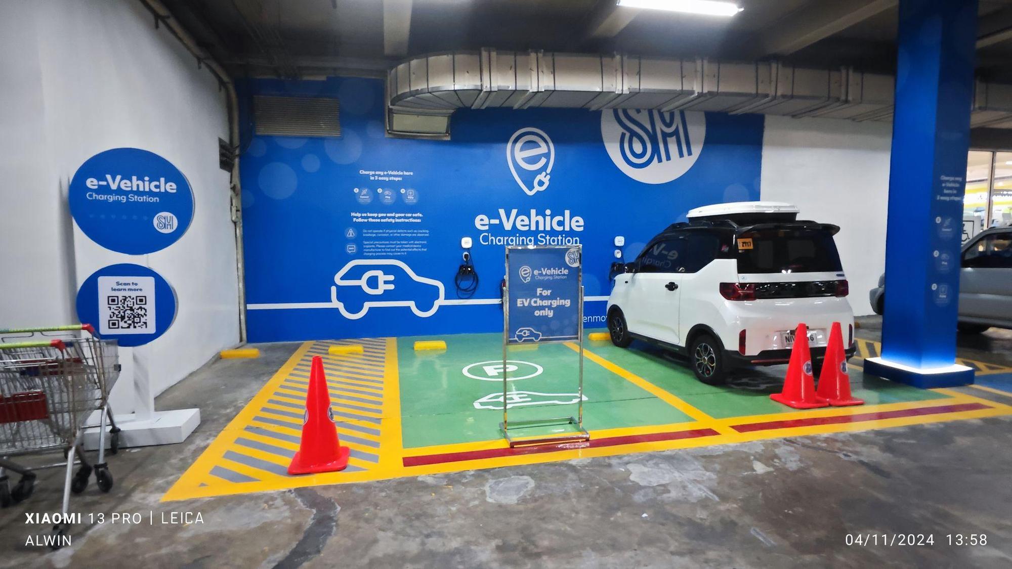 SM Cherry Congressional e-Vehicle Charging Station | Quezon City, NCR ...