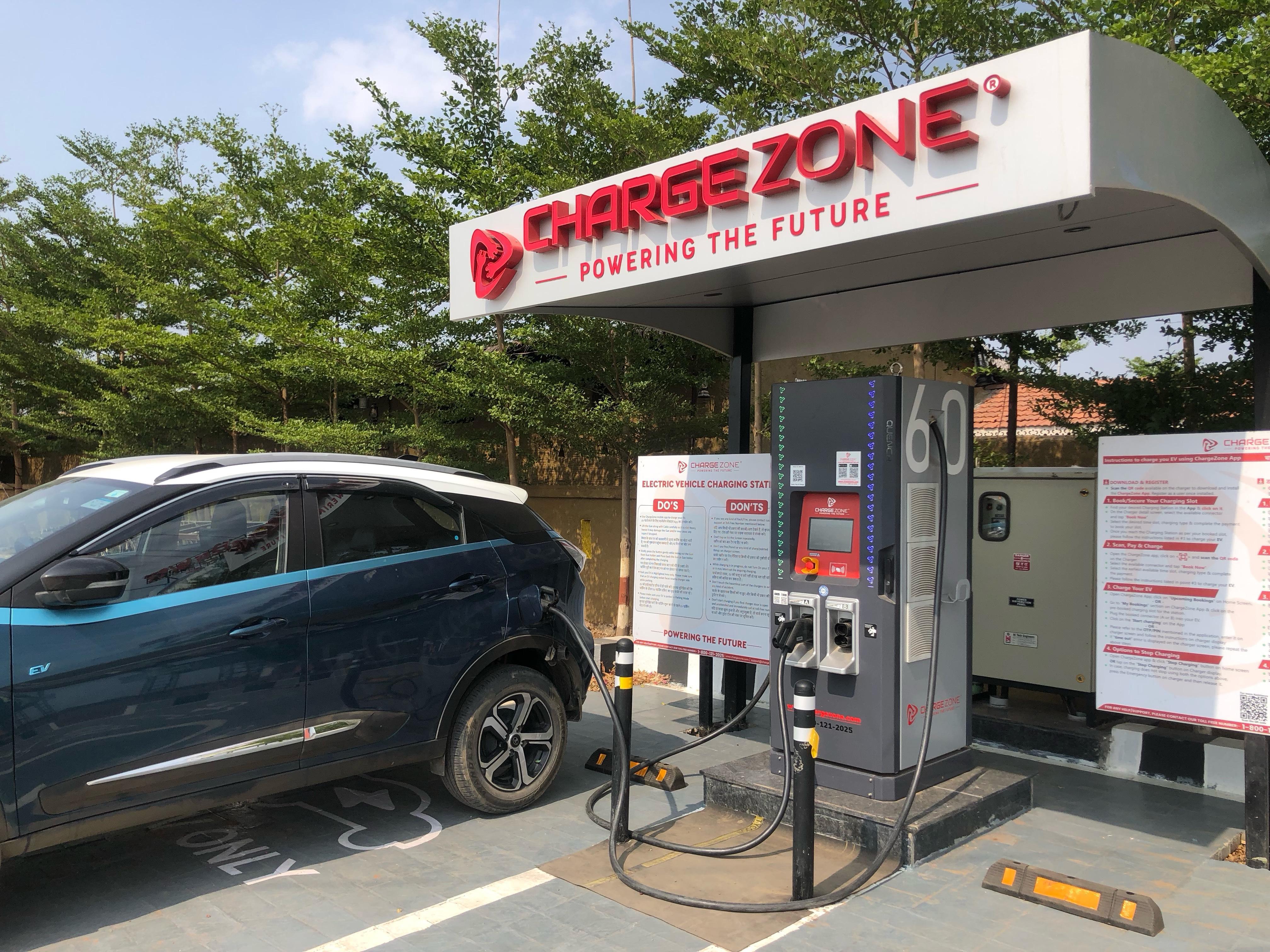 Hotel TFC - Gentari & ChargeZone EV Charging Station | Vangali, MH | EV Station