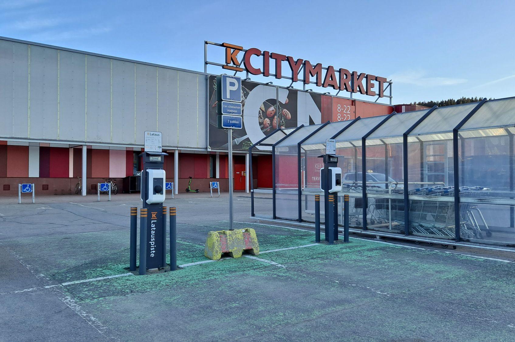 Keljo Citymarket K-Lataus | Jyväskylä, Keski-Suomi | EV Station