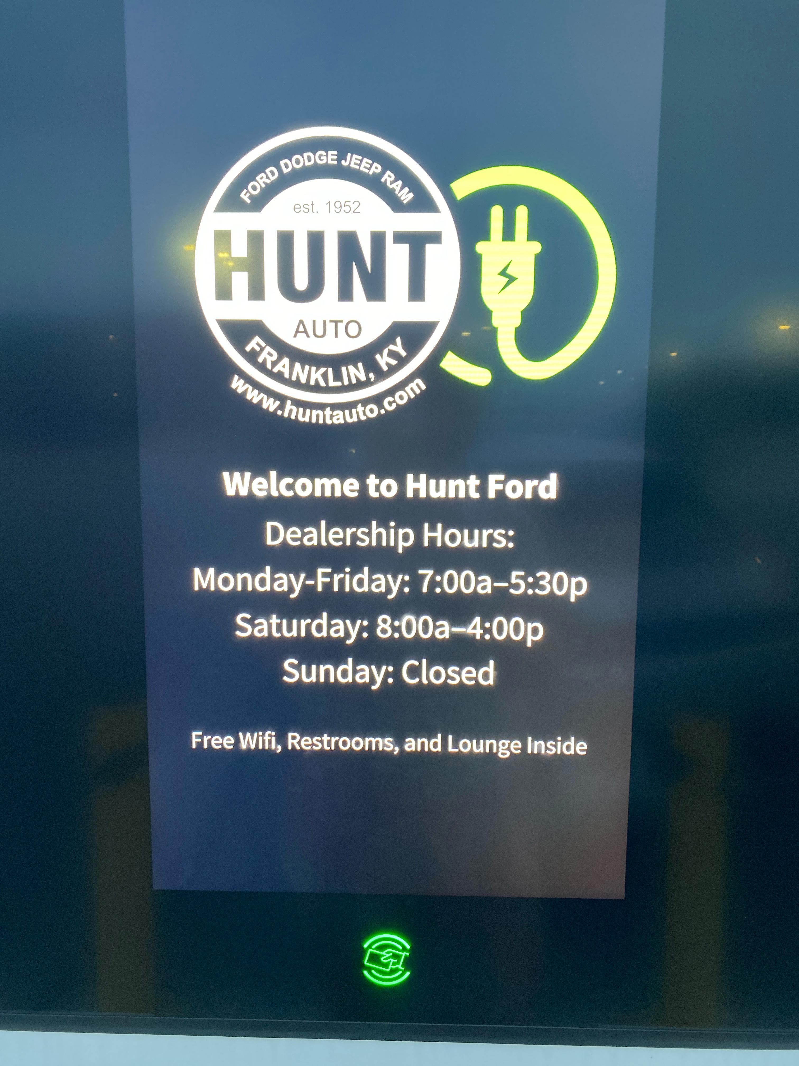 Hunt Ford | Franklin, KY | EV Station