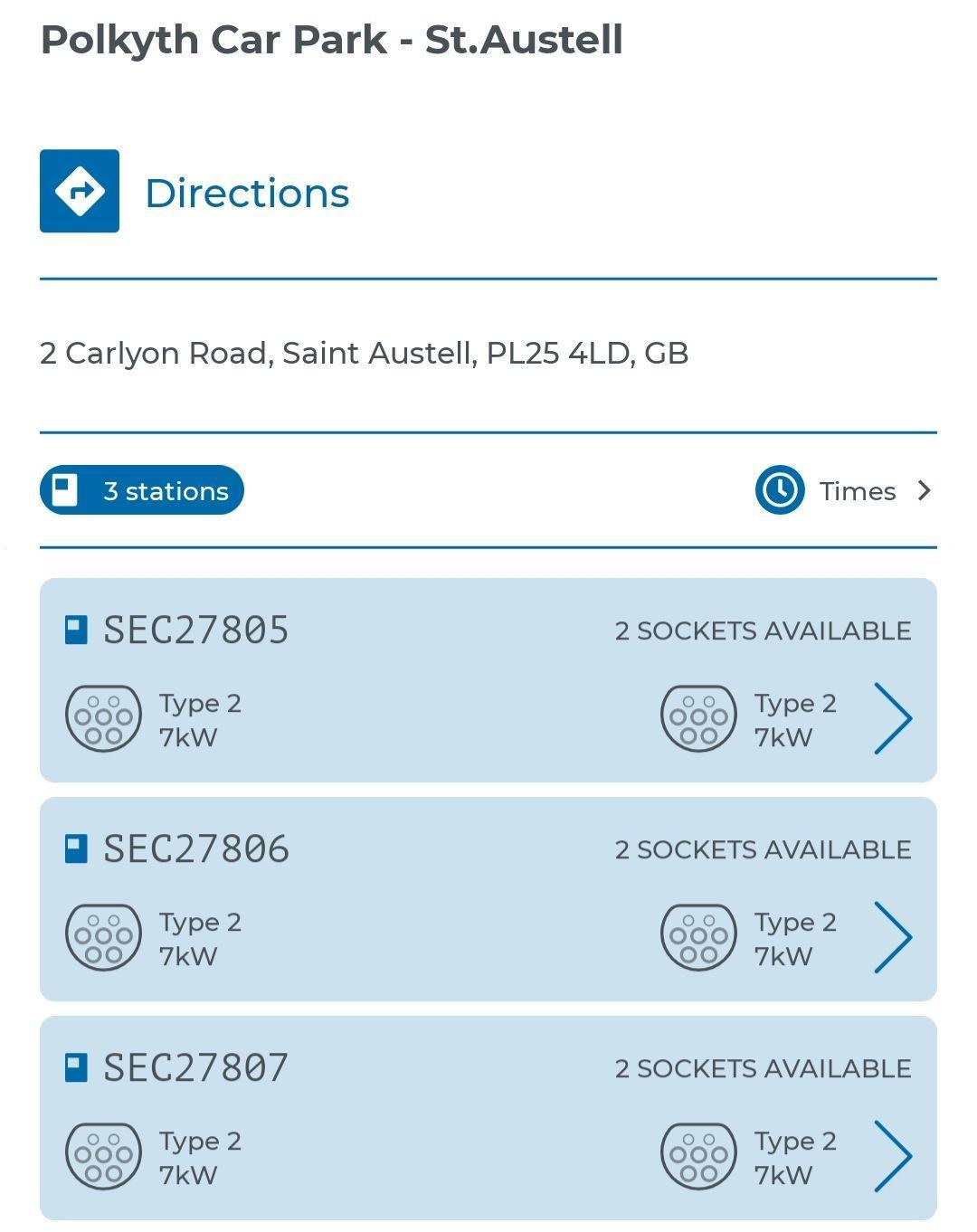 Polkyth Car Park | 2 Carlyon Rd, Saint Austell PL25 4LD, UK | EV Station