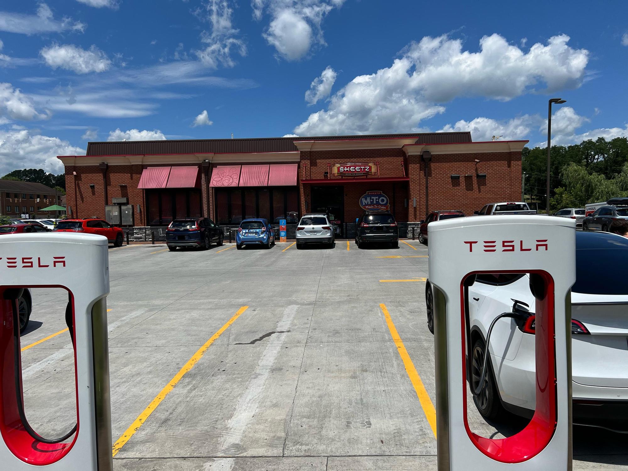 Tesla Charging At Sheetz