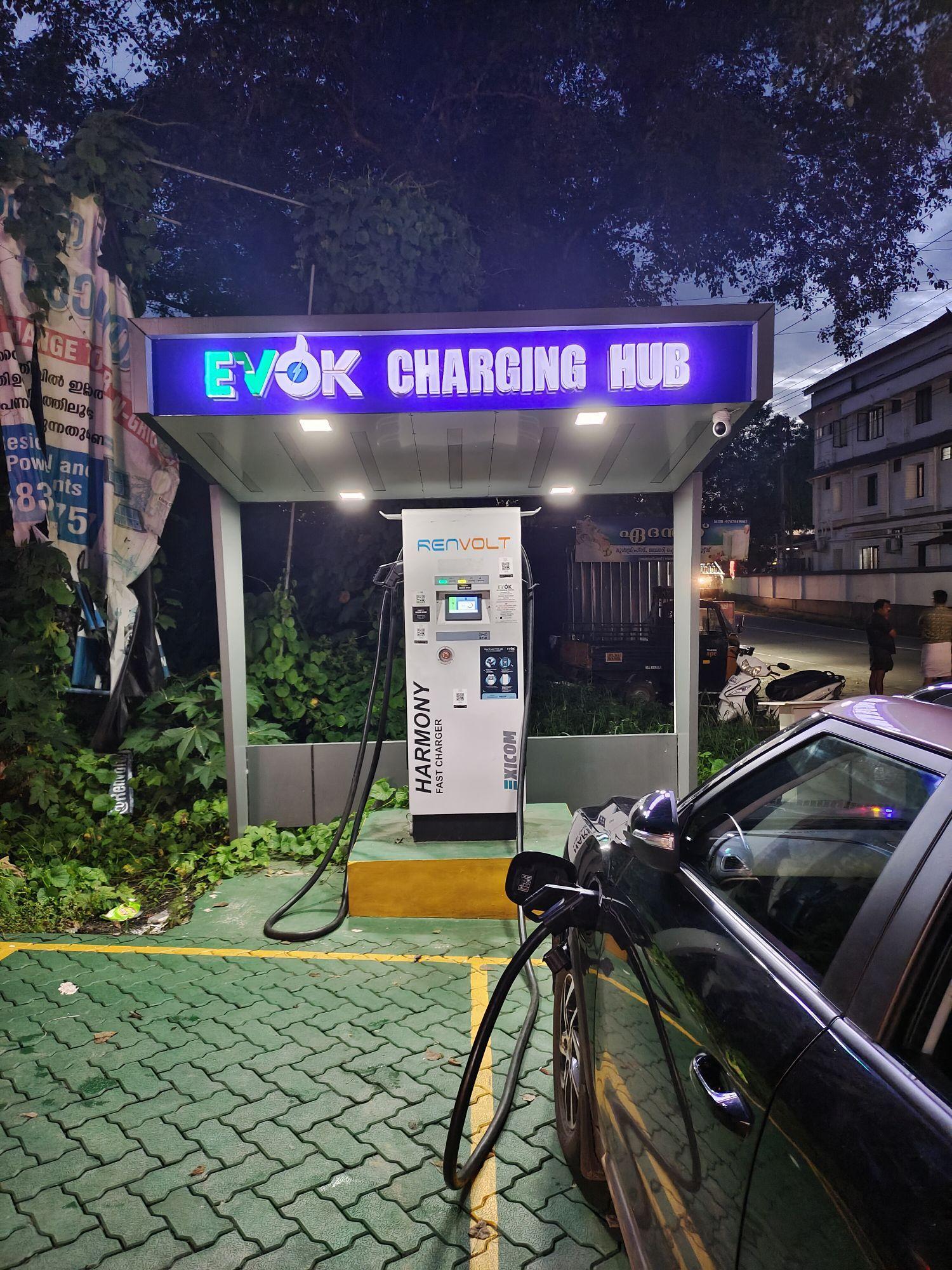 EVOK Charging Hub Renvolt - 60kW Dual CCS2 | Ernakulam, KL | EV Station