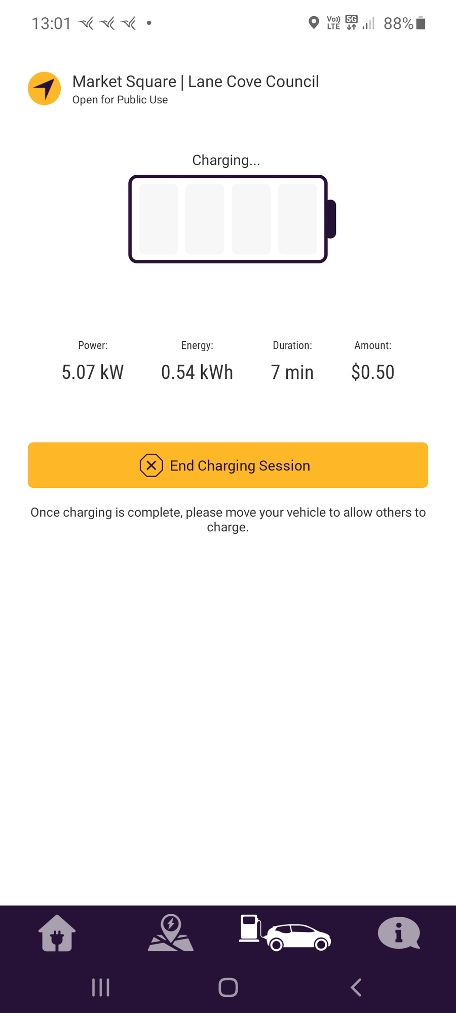 Lane Cove Market Square Car Park | Lane Cove, NSW | EV Station