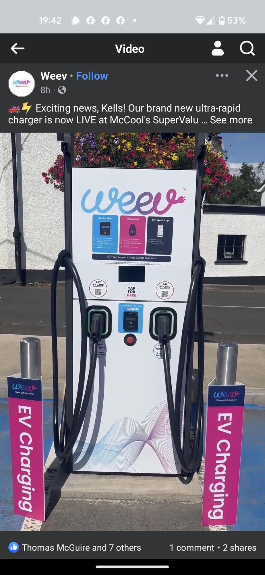 McCools SuperValu | Kells, Northern Ireland | EV Station