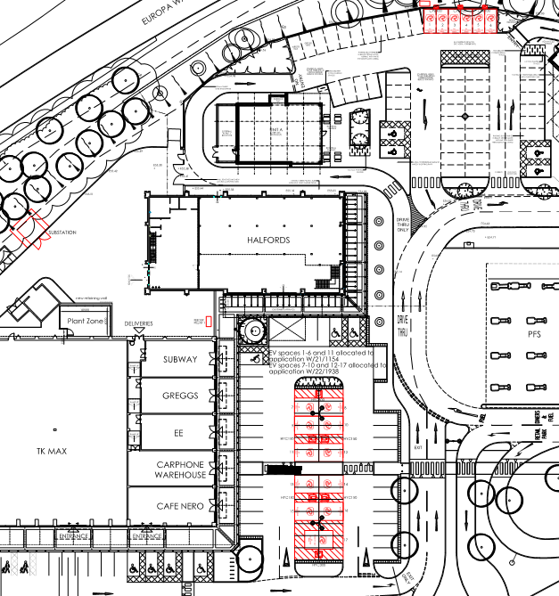 Leamington Shopping Park EV Hub (Coming Soon) | Tachbrook Park Drive ...