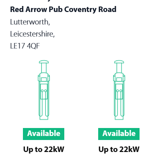 Red Arrow | Coventry Rd, Lutterworth, LE17 4QF, UK | EV Station