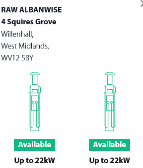 Chargepoint | 4 Squires Grove, Willenhall, West Midlands, WV12 5BY ,UK ...